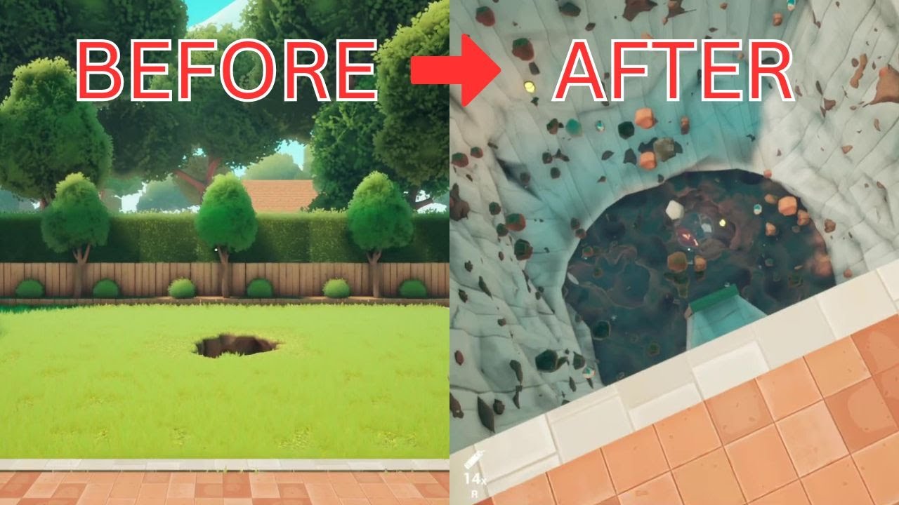 Digging the ENTIRE Backyard to Open This Chest... ( A Game About ...