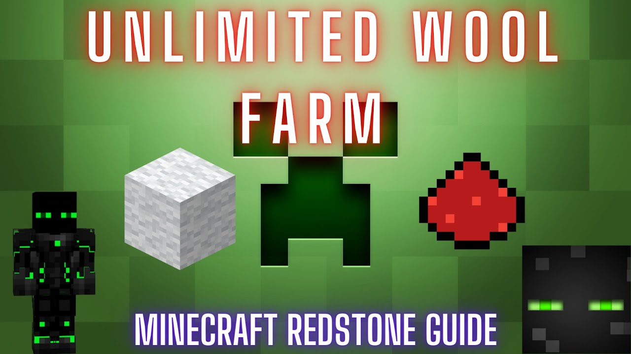 Wool නම් බොරුවට Unlimited Wool Farm | Minecraft Sinhala Redstone Guide | 01. - YouTube