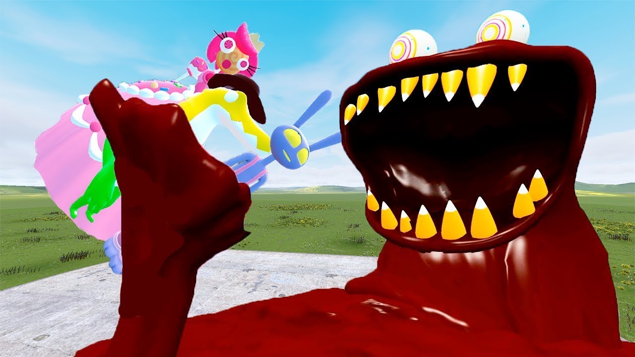 CHOCOLATE MONSTER ATE PRINCESS, GUMMIGOO, JAX FROM THE AMAZING DIGITAL ...