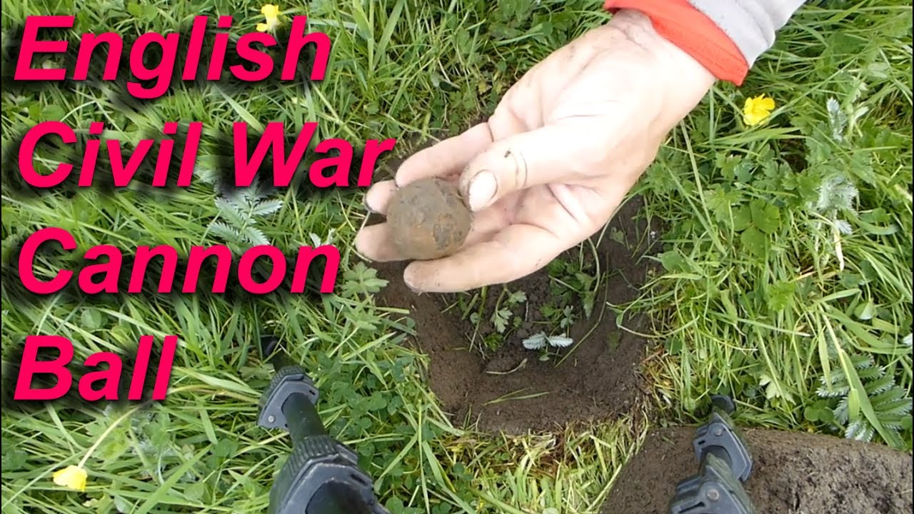 Metal Detecting + Cannon Ball + Hammered'ish Coin - YouTube