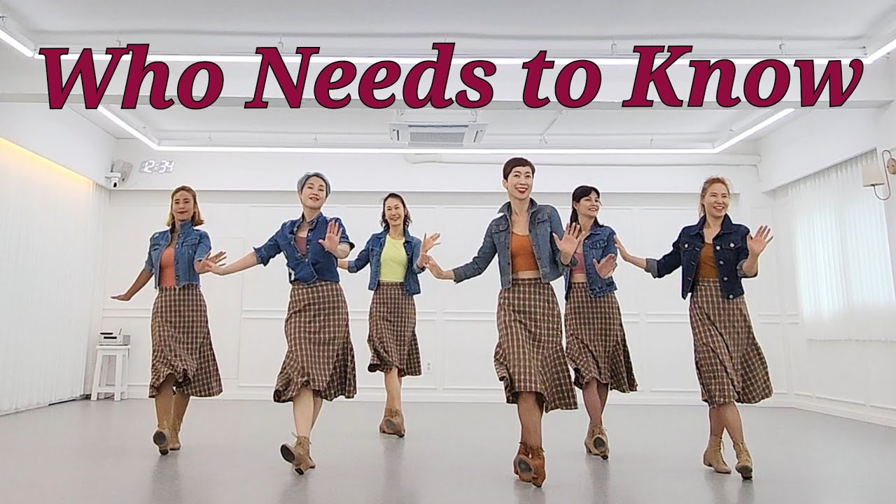 Who Needs to Know LineDance/초급라인댄스/Choreo: Joshua Talbot - YouTube