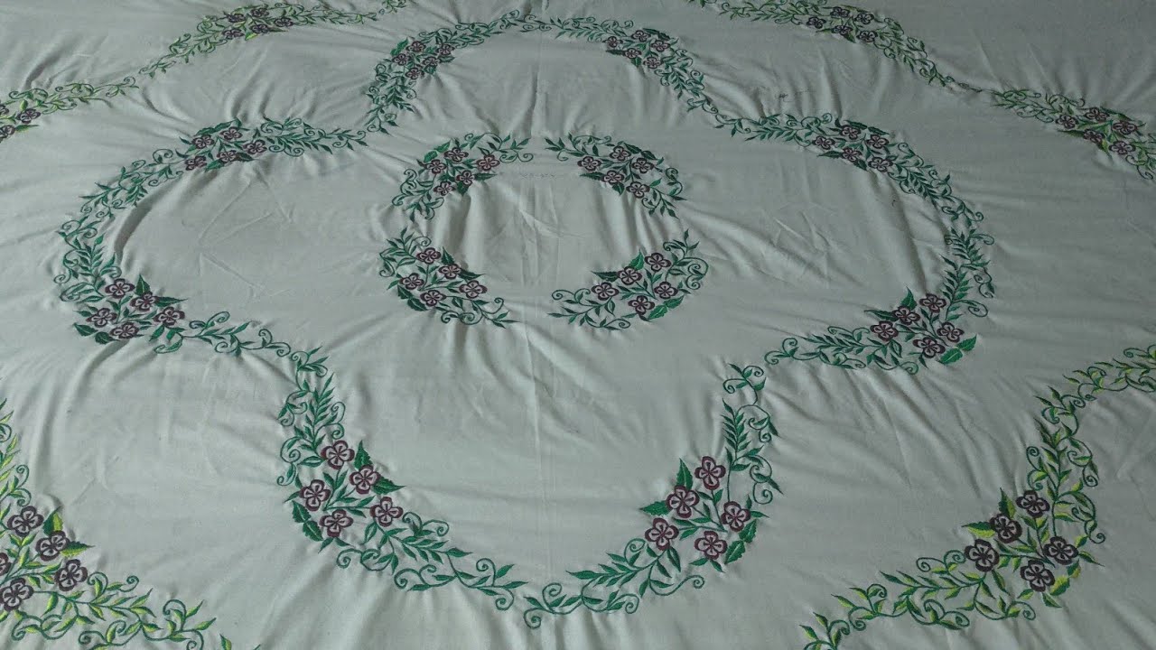 New Bedsheet beautiful 😍 ️ design||new chader ka phool|chader ka phool ...