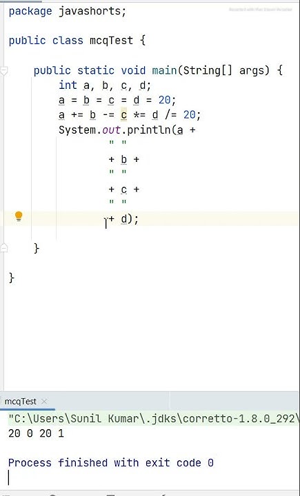 #39 ,Java interview Program | Java Programming Concept | Java in Hindi #Shorts - YouTube