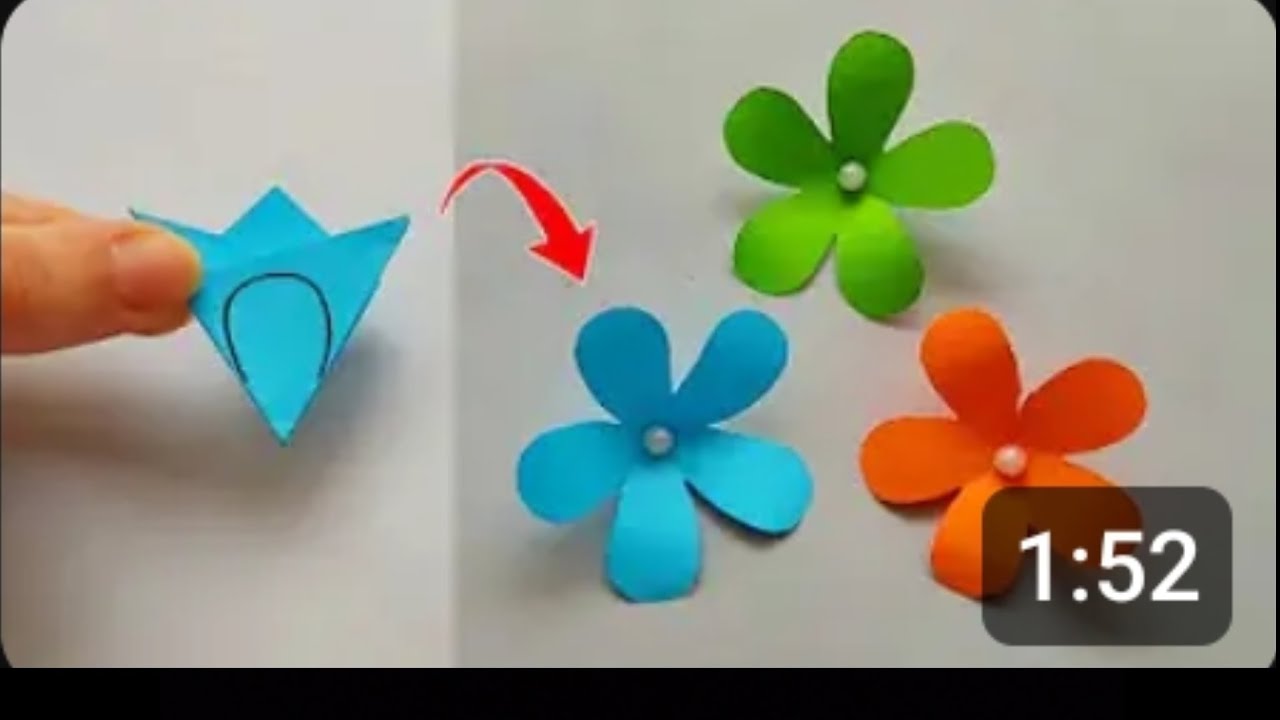 How to make a flower with paper sheet/handmade/homedecor/papercraft/art ...