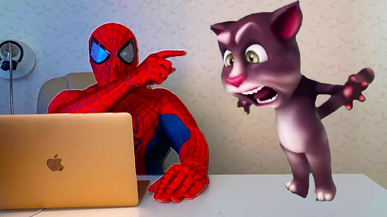 Me & Talking Tom in Real Life - Challenge Having Fun with Tom - YouTube