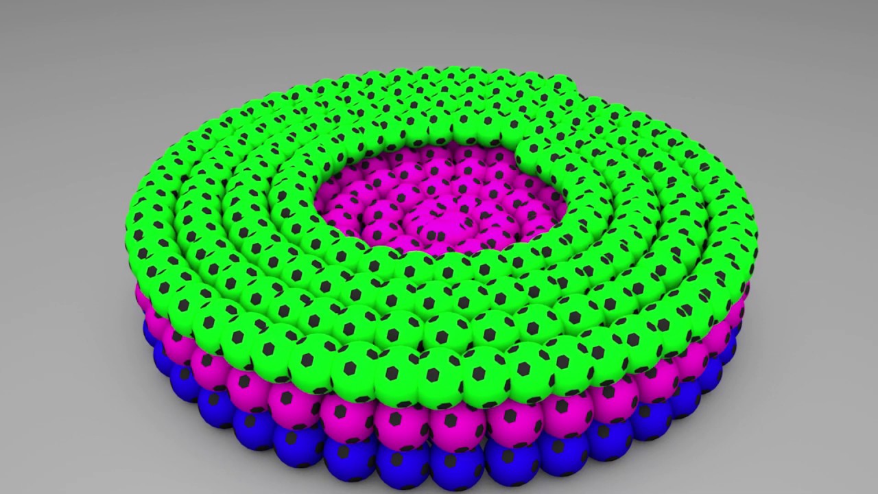 Learning colourful circle ball for kids - YouTube