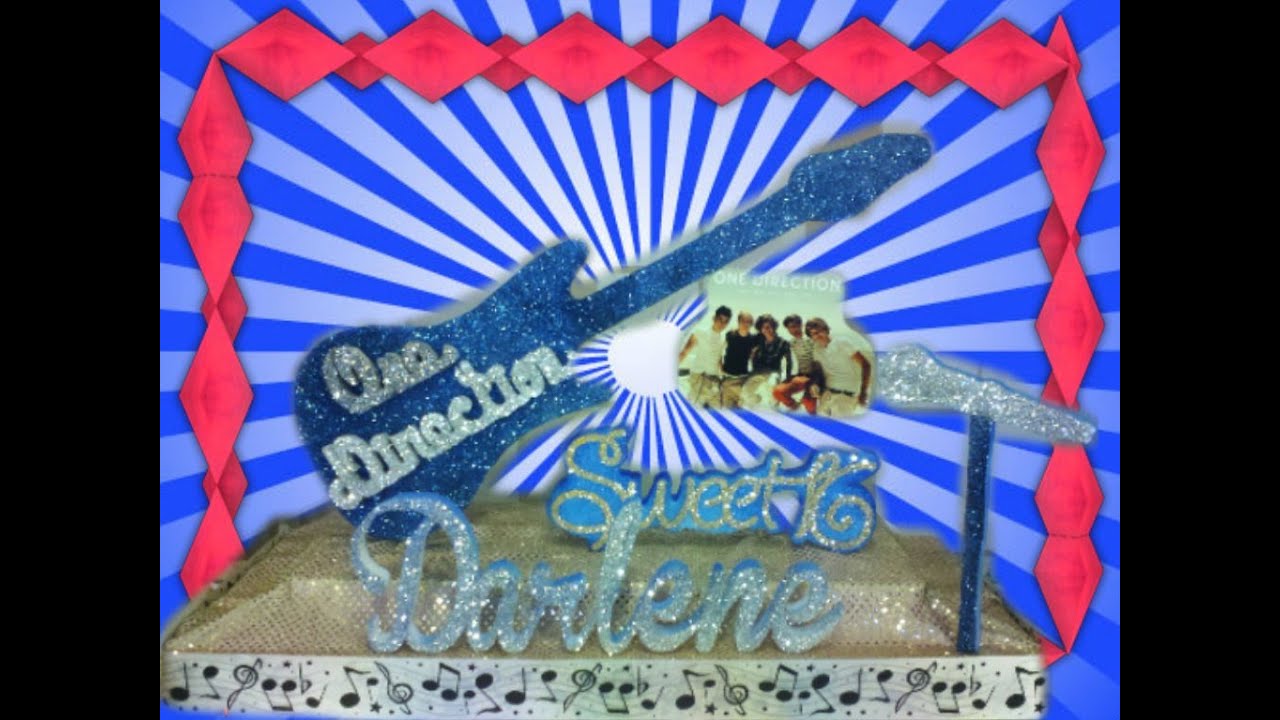 Styrofoam Letters and Shapes - One Direction DIY Candelabra Centerpiece ...