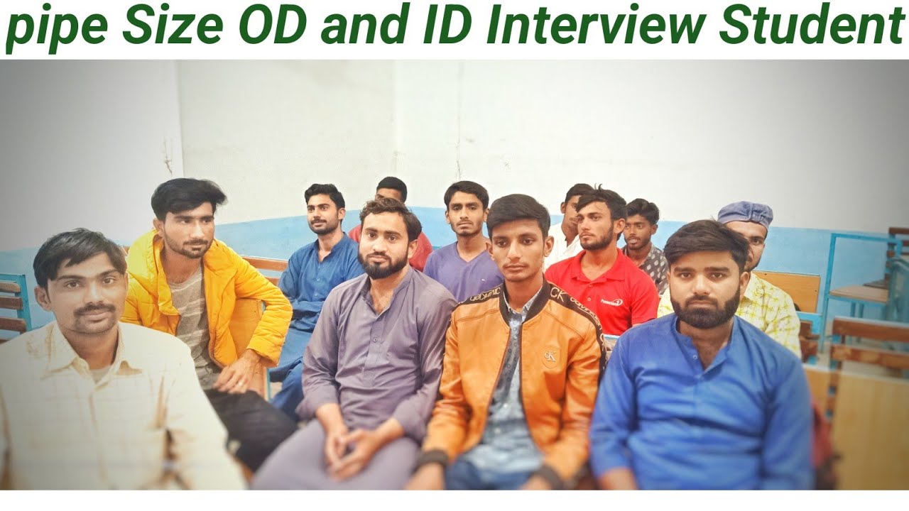 Pipe OD and ID CF NPS DN NB pipe size student interview - YouTube