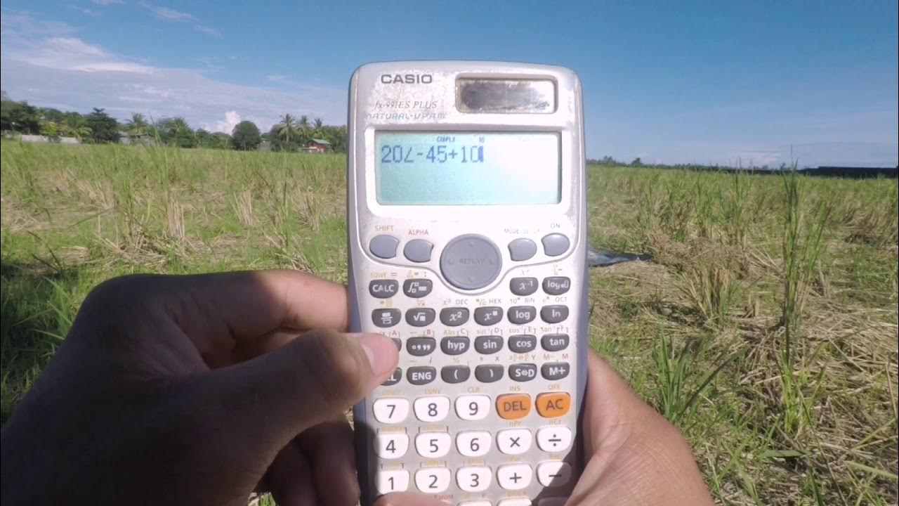 How to add, subtract, multiply and divide phasors using scientific calculator | casio fx-911ES ...