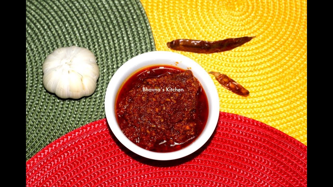 Lasun Chutney | Garlic Chili Chutney Video Recipe | Bhavna's Kitchen ...