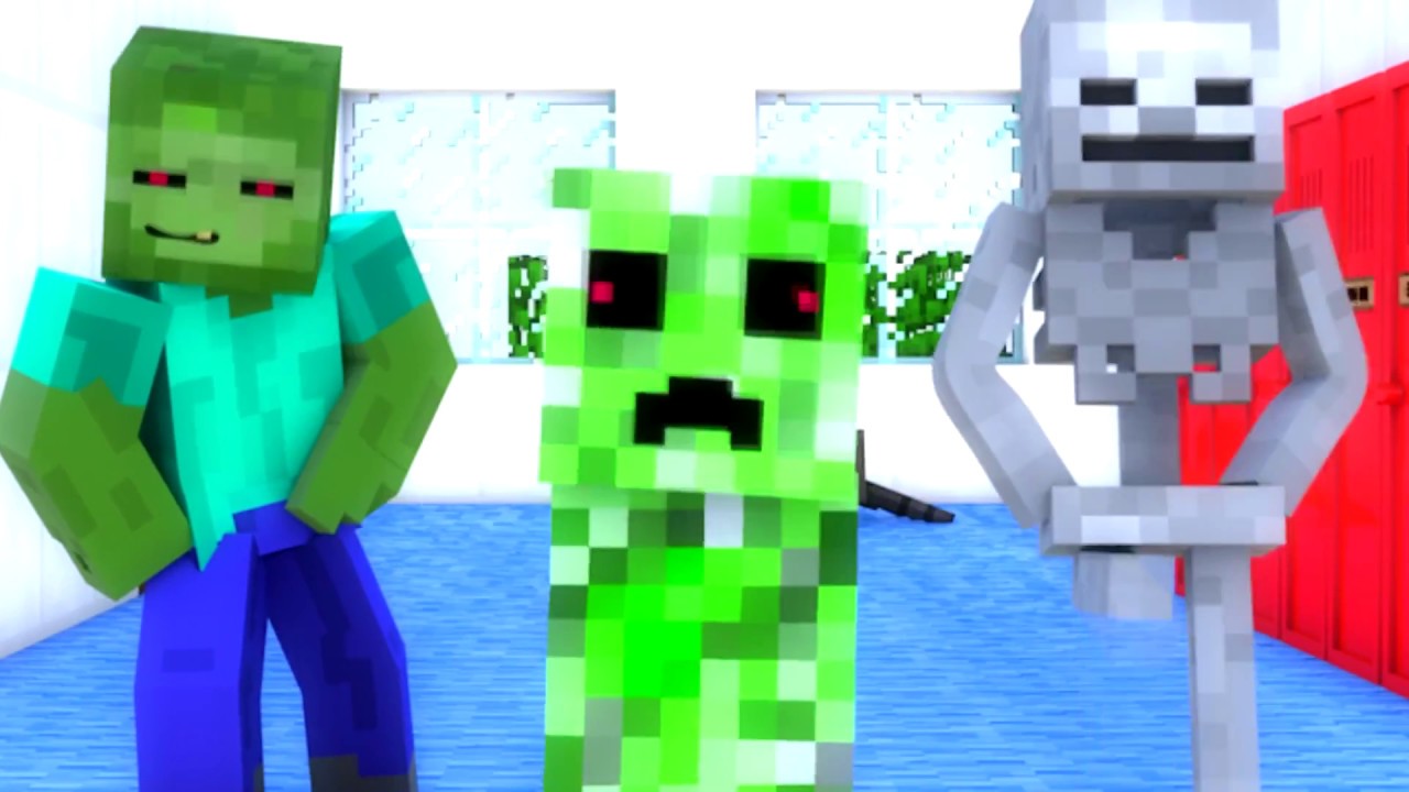 НЯША КРИПЕР Майнкрафт Клип Minecraft Parody Song of PSY's Daddy - YouTube