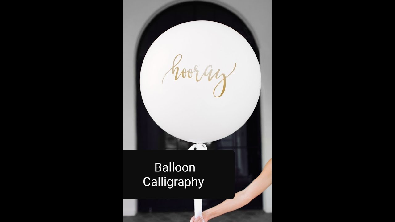 BALLOON ART - CALLIGRAPHY 🎈 HAPPY - YouTube
