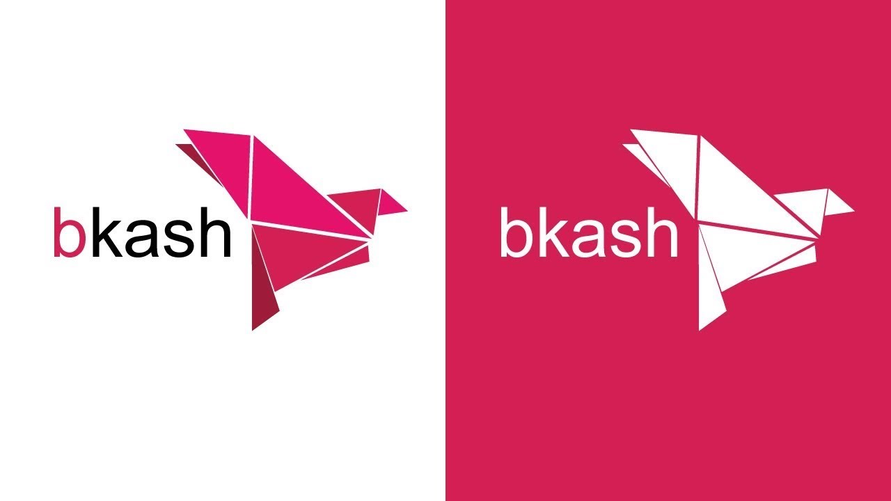 How to Create biKash Logo Design || পেনটুল দিয়ে বিকাশ লোগো তৈরি || In ...