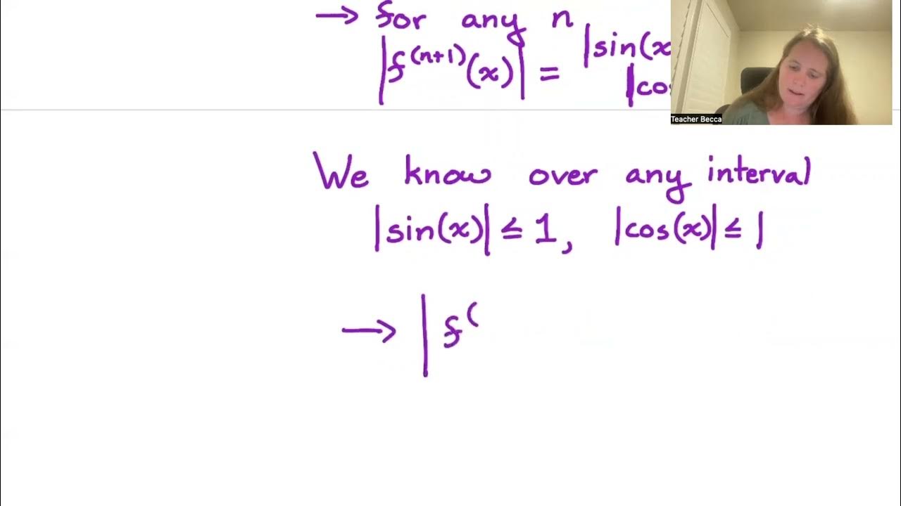 Calculus 2, Section 8.7, part 3: Error Bounds of Taylor Approximations - YouTube