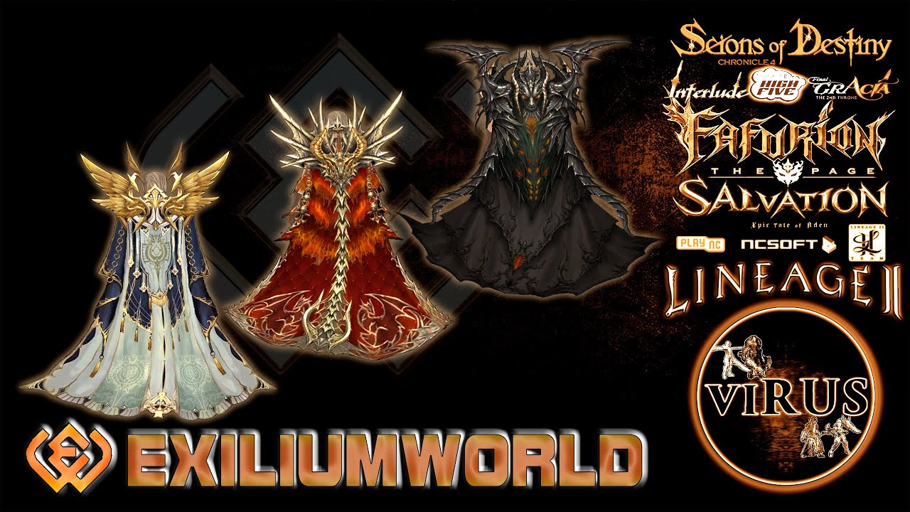Improved Cloaks Set for LINEAGE II-FAFURION server www.ExiliumWorld.Com ...