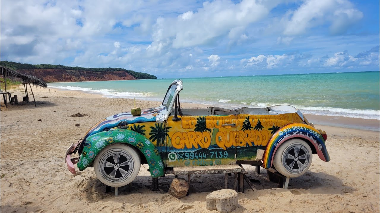 Praia do Carro Quebrado 🌴 Alagoas 🌴 - YouTube