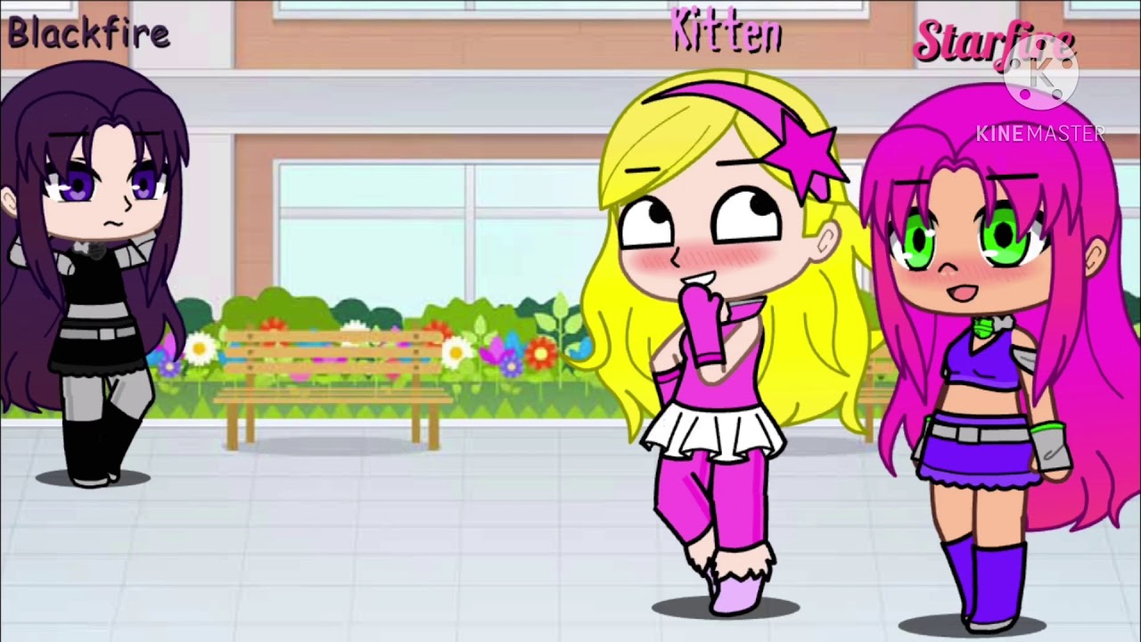 That MY baby, Kitten! Kitten vs Starfire//Teen Titans Go//Starfire x ...