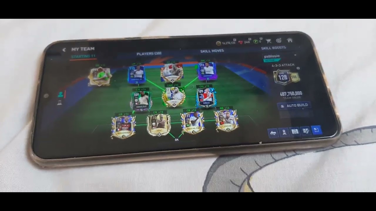 Η ΟΜΑΔΑ ΜΟΥ ΣΤΟ FIFA MOBILE!!!128 OVR(100 CHEMISTRY) - YouTube