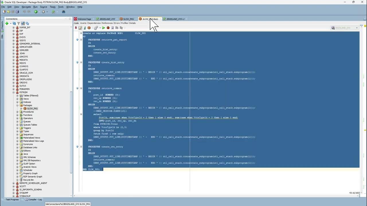How to identify bottlenecks quickly and easily in PL/SQL packages and procedures - YouTube