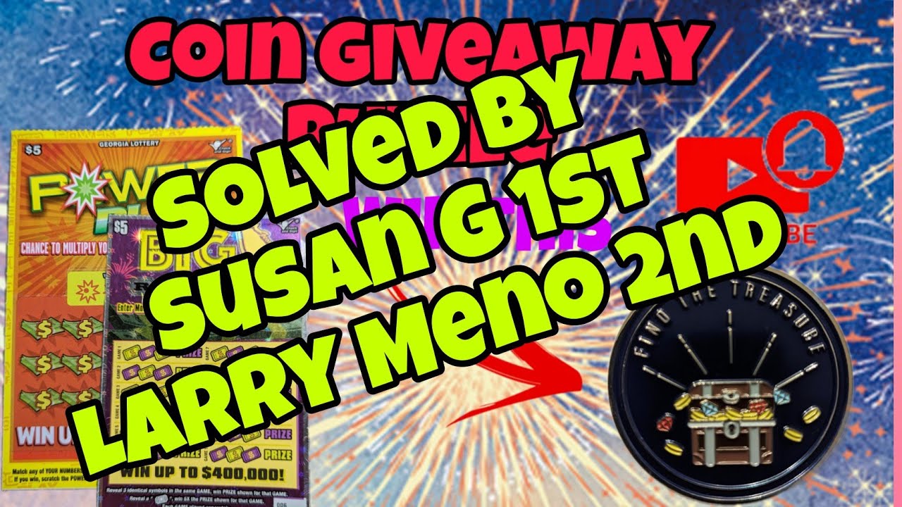Georgia Lottery and Coin Giveaway Puzzle - YouTube