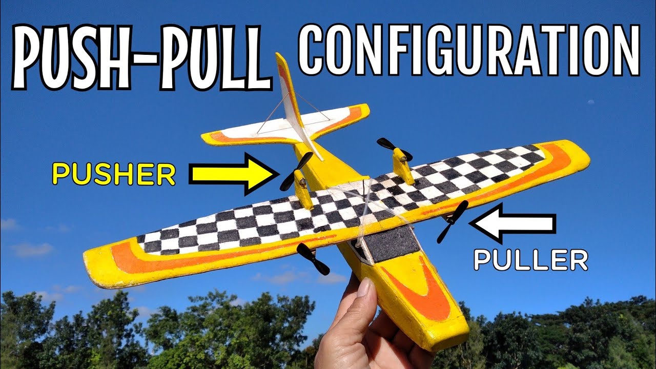 PUSH PULL 2 CH RC PLANE - YouTube