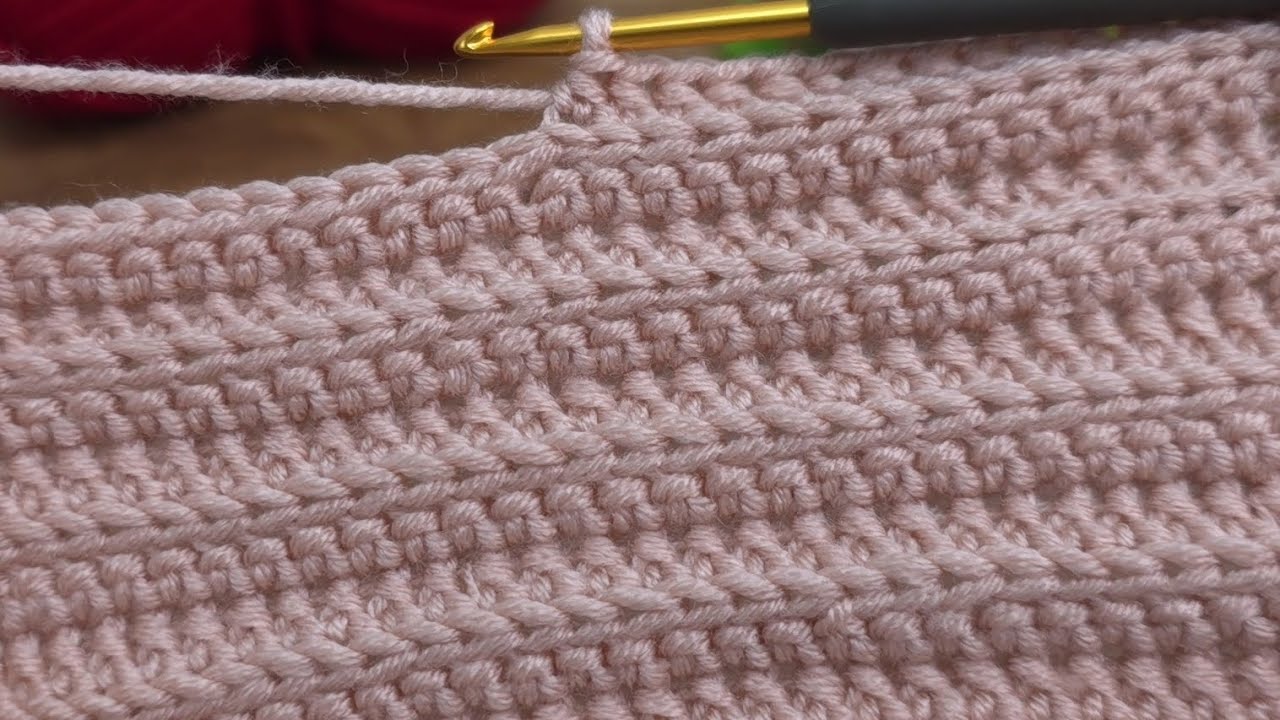 Incredibly easy** the easiest double-sided crochet pattern. - YouTube