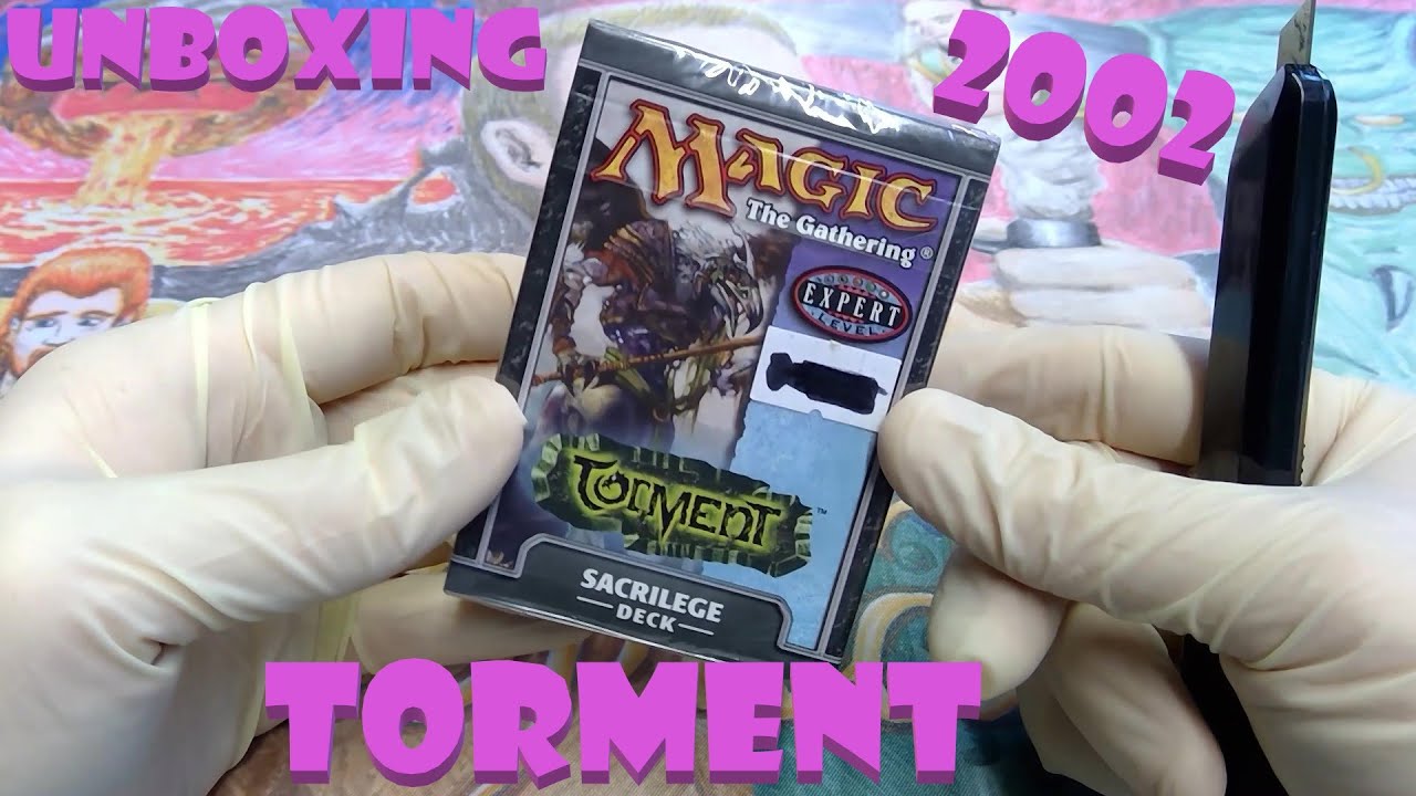 Magic Vintage Unboxing 157: TORMENT (2002) Theme Deck SACRILEGE Magic ...