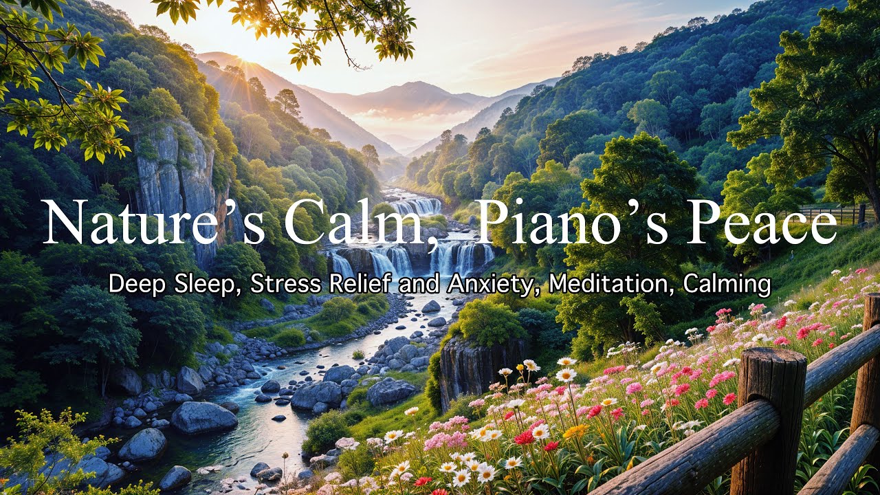 Nature Sounds for Focus & Mindful Rest | Relaxing Waterfall & Gentle ...