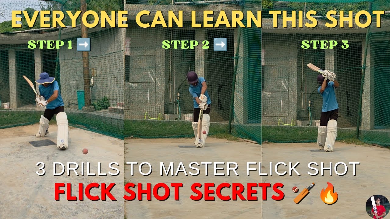Easy 3 Drills To Master Flick Shot | Improve Leg Side Game | Step By ...