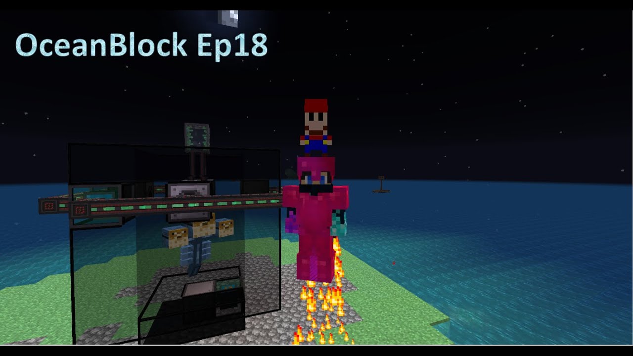 Minecraft FTB OceanBlock EP18: Drilling for Ether Gas - YouTube