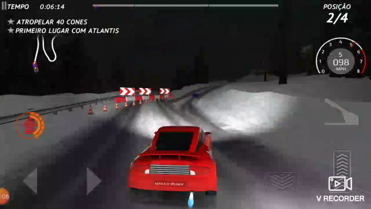 Sai na largada por último passei derrapando de dois carro ganhei por um ...