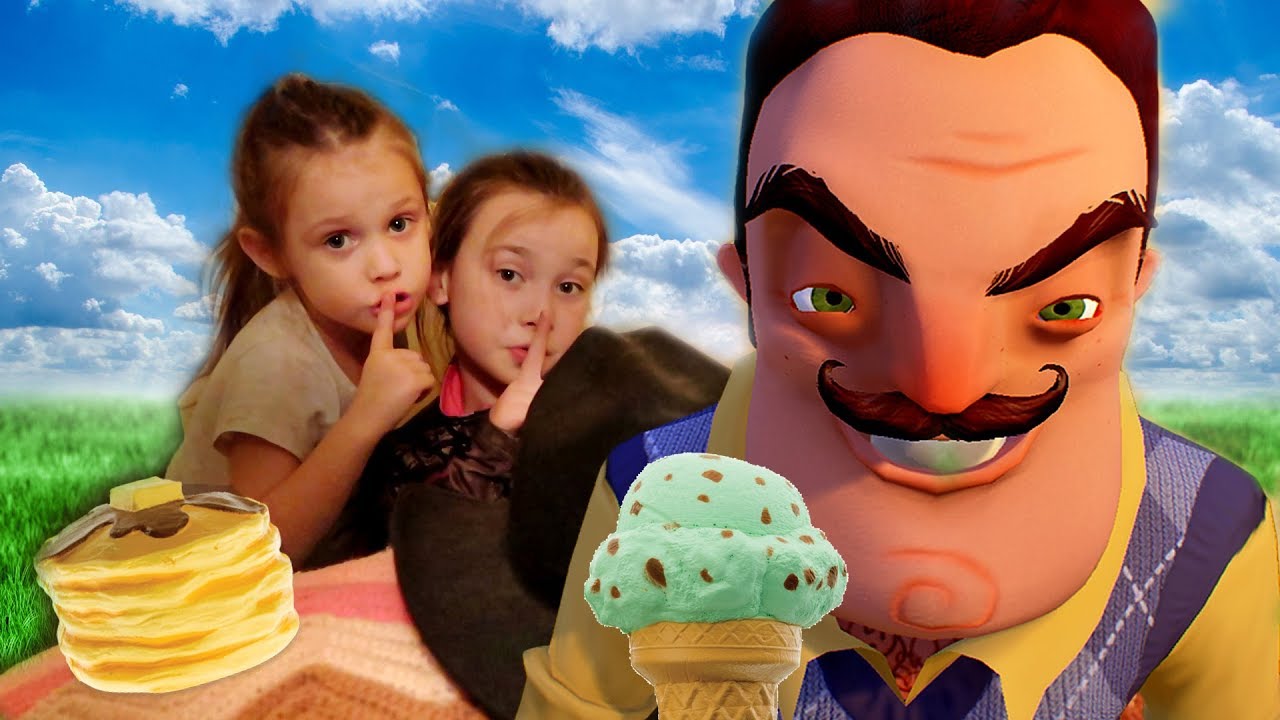 Hello Neighbor In Real Life On A Playground Squishy Scavenger Hunt ...