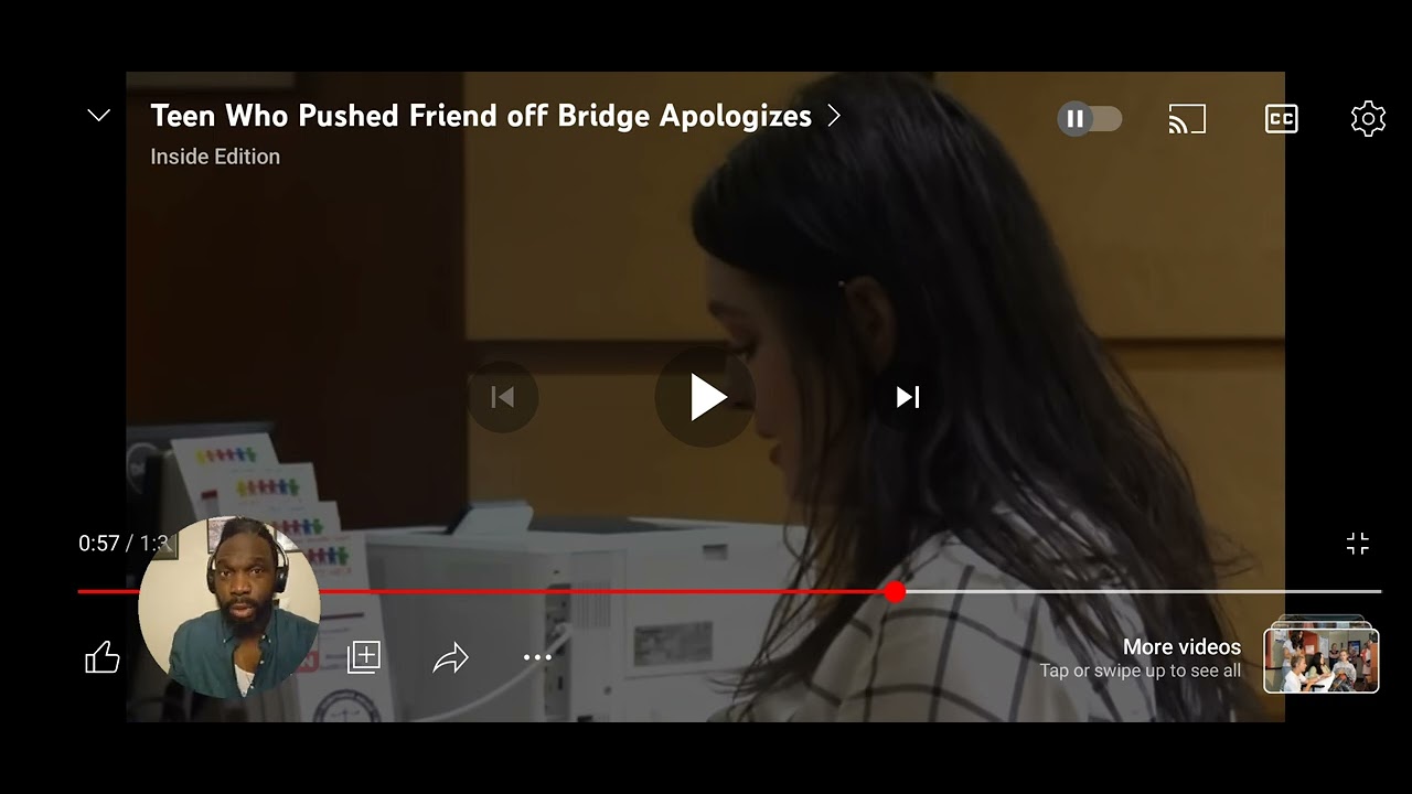 Teen who pushed friend off bridge spends two days in jail. - YouTube