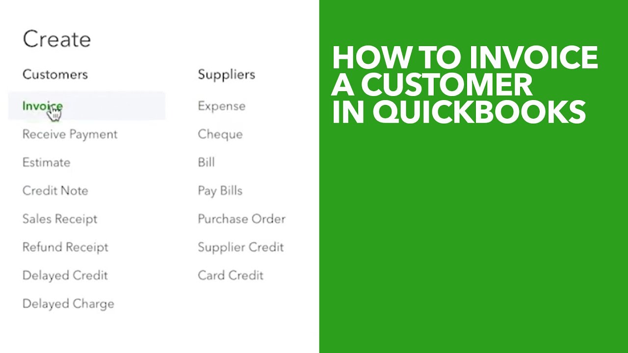 How To Invoice A Customer In QuickBooks YouTube How To Invoice A Customer In QuickBooks YouTube