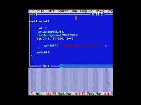 Happy New Year program in C Language || #shorts || #CloudCODE - YouTube