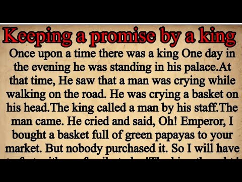 Keeping a promise by a king | learn english through stories | enjoy ...