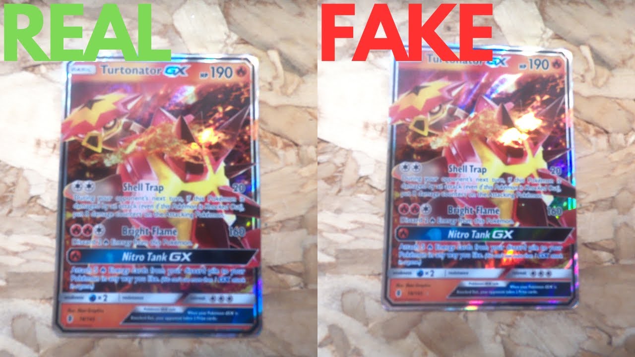 How To Tell The Difference Between Real And Fake Pokemon Cards - YouTube