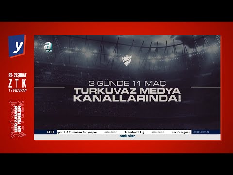 Ziraat Türkiye Kupası - Grup Aşaması - 3. Hafta - Canlı Yayın Programı (25-27 Şubat 2025)