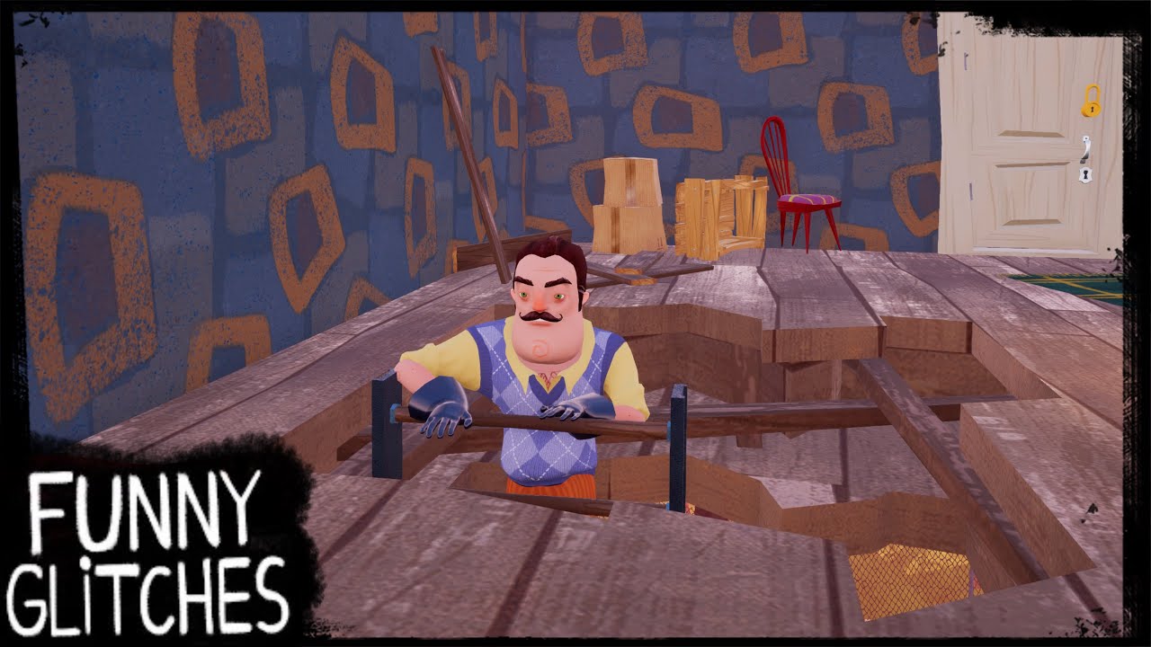 HELLO NEIGHBOR - CRAZY GLITCHES ALPHA[PART 4] - YouTube