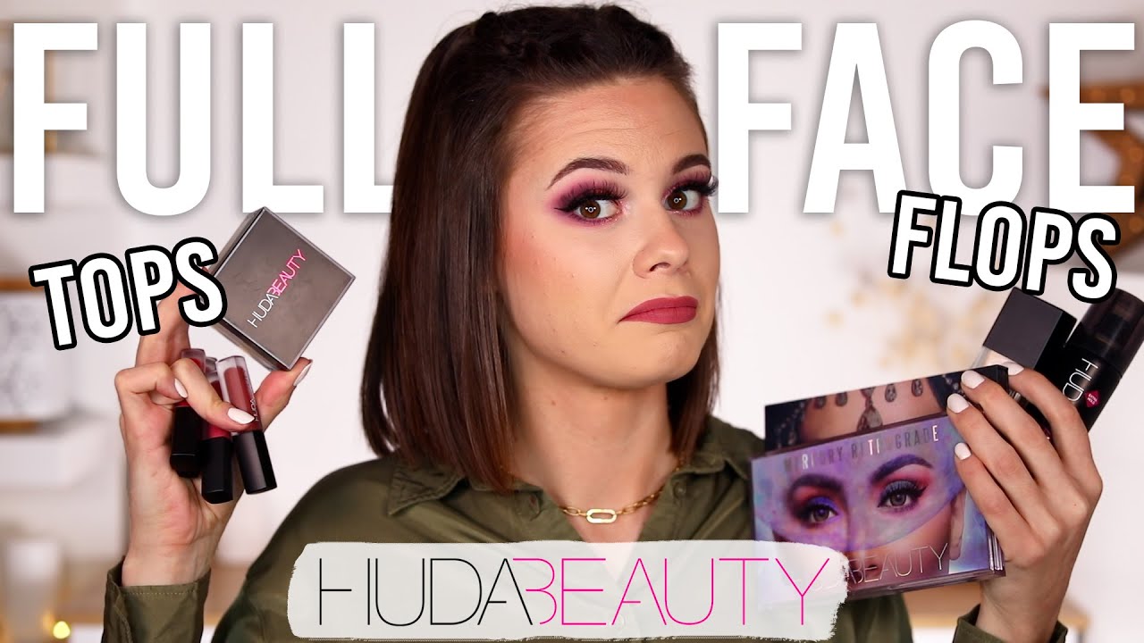 Full face HUDA BEAUTY ⎮ TOPS & FLOPS - YouTube