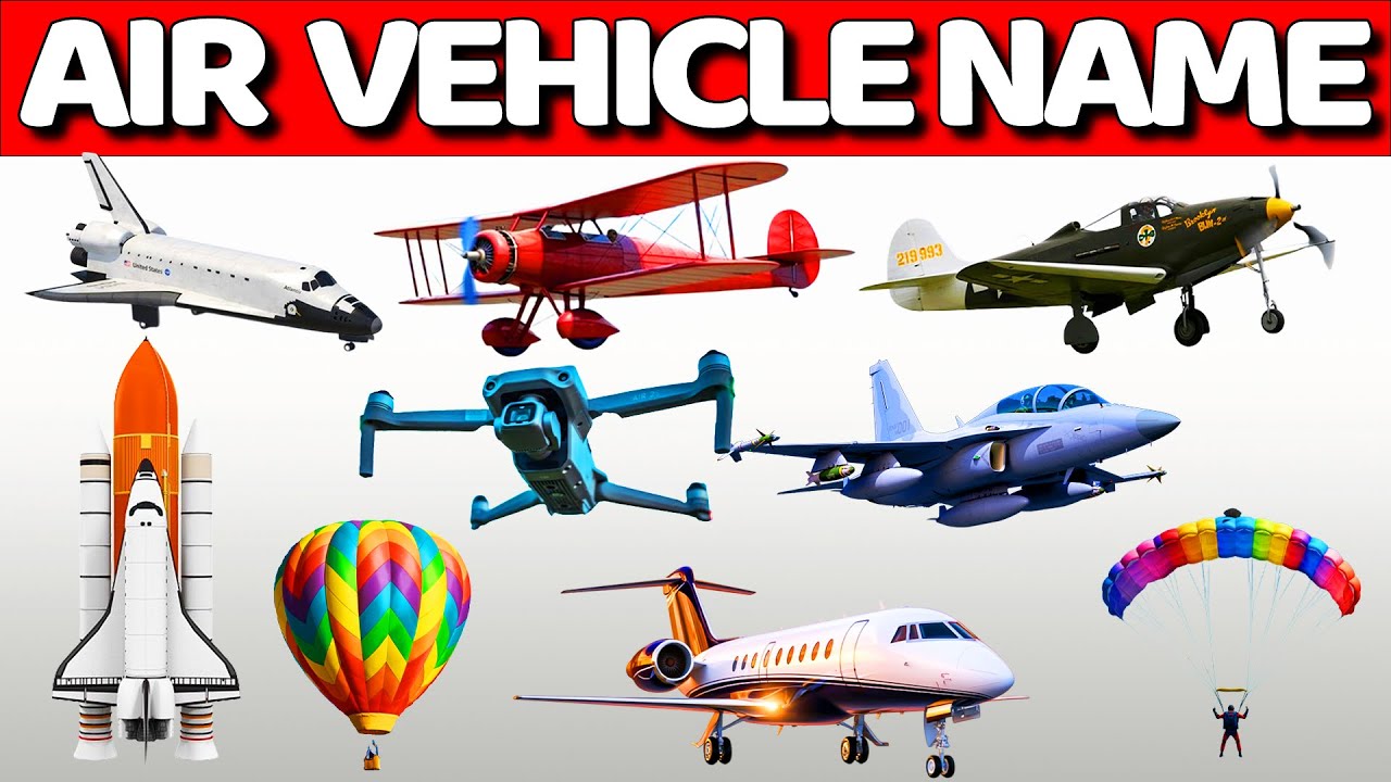 Air Vehicles | Types of Air Vehicles | Learn the names of air transport ...