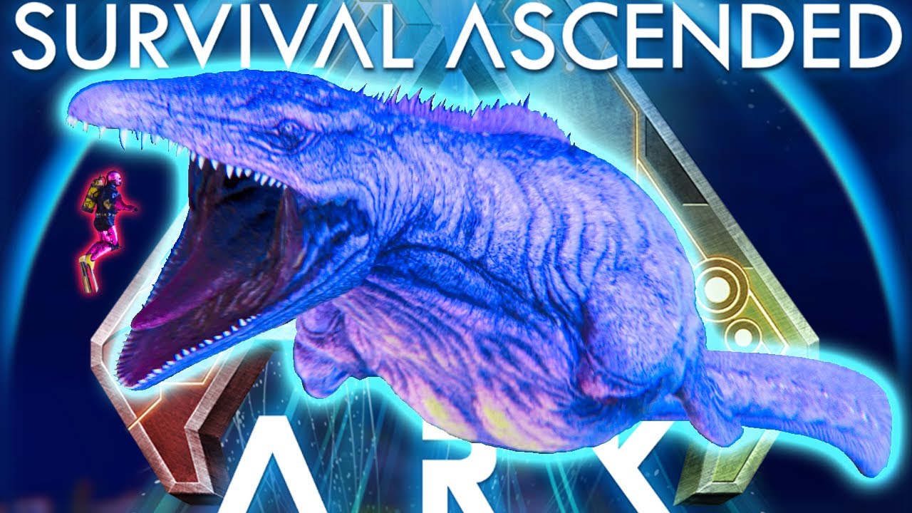 Ark: Survival Ascended - Solo Mosasaurus Taming, Behold the Behemoth ...