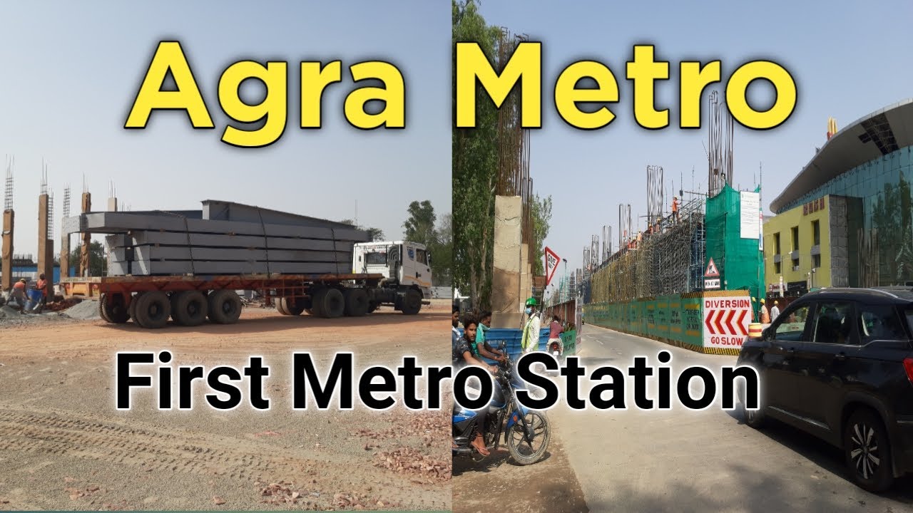 🔴Agra Metro project | 8 months 30% work complete |Aarush Guatam | # ...