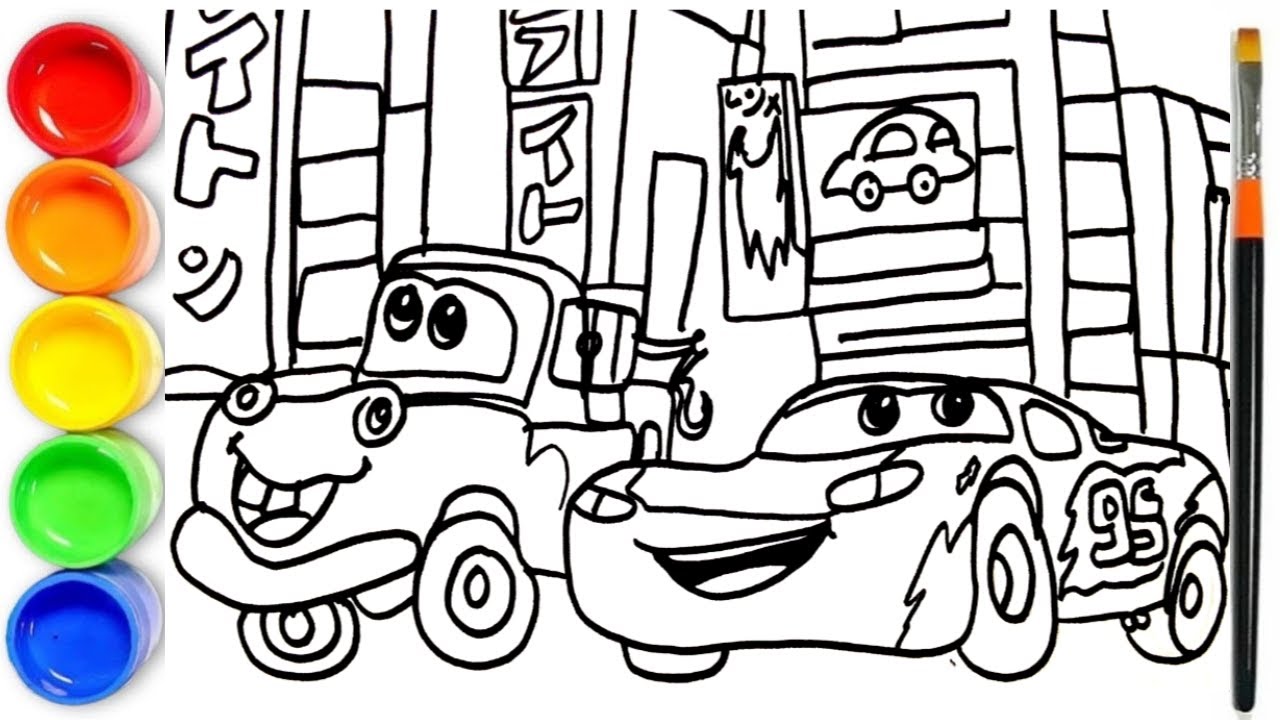 How to draw Lightning McQueen |Disney Pixar CARS | Lightning McQueen ...