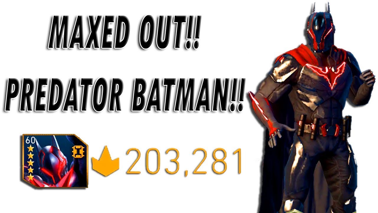 MAXED OUT Predator Batman!! Gear, Skin, Icon & Gameplay! Gear Affects ...