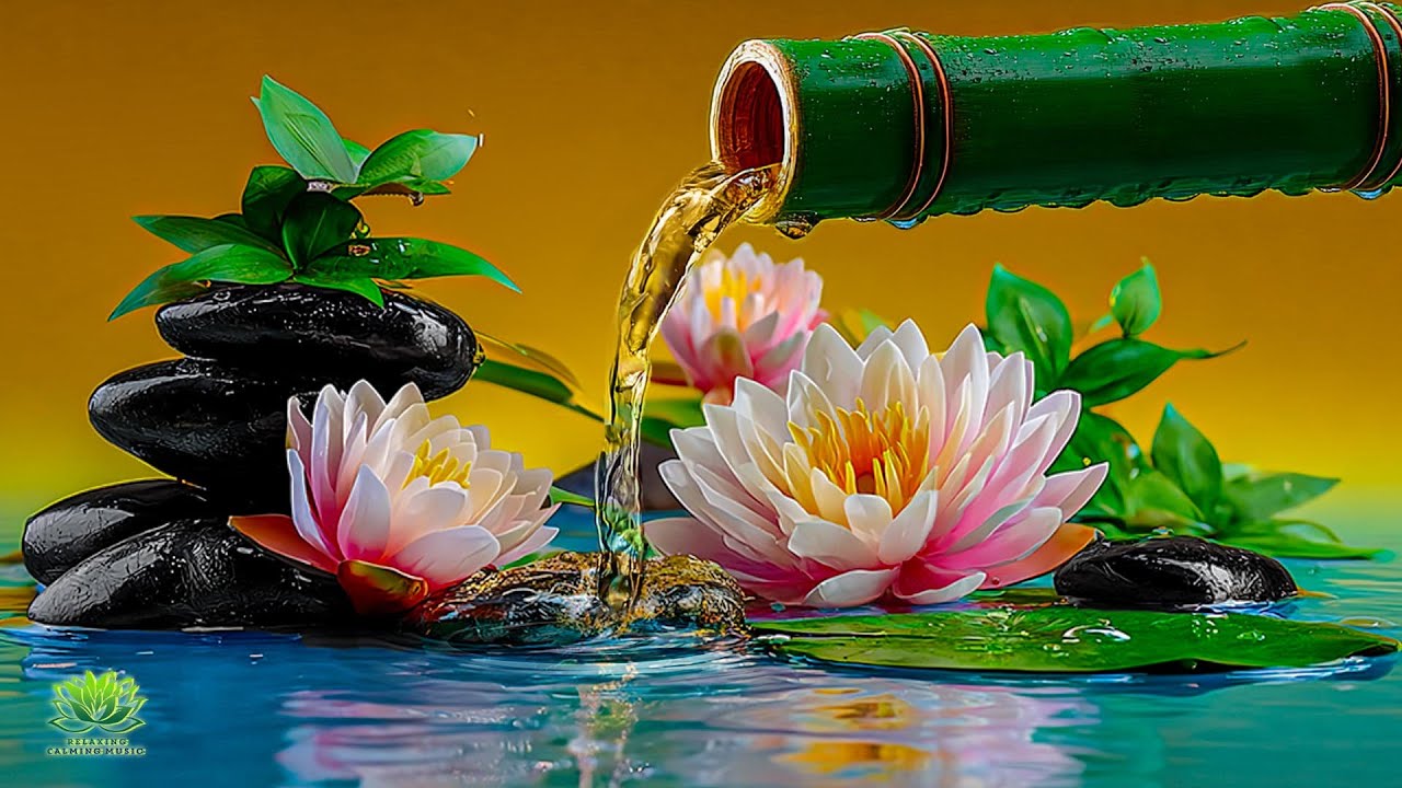 Calming Piano Music with Water and Nature Sounds | Deep Relaxation ...