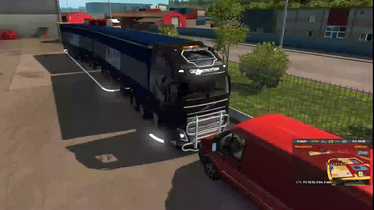ETS2 1.28-Beta | Double Trailer Dolly Mod | Volvo FH16 750hp - YouTube