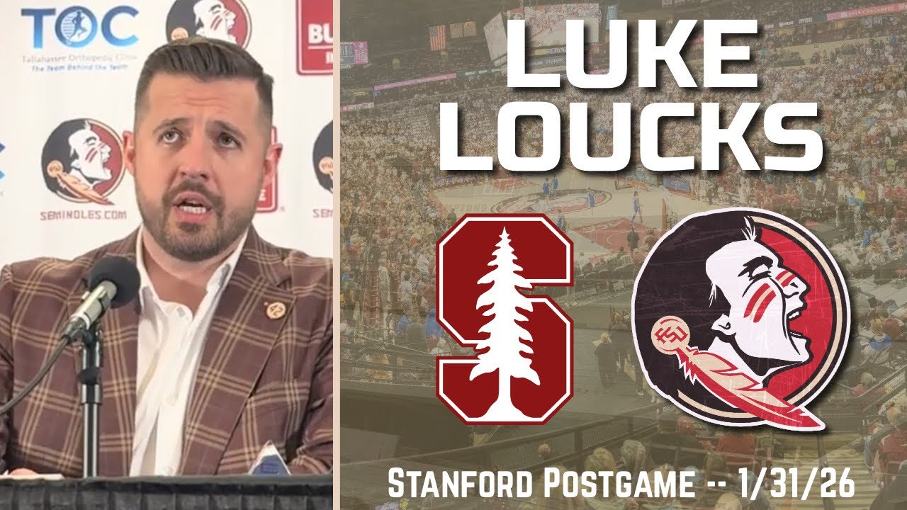 FSU Basketball | Luke Loucks Press Conference 88-80 FSU wins over ...