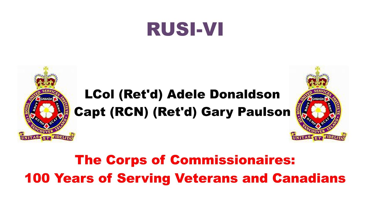 2023-04-12 The Corps of Commissionaires - YouTube