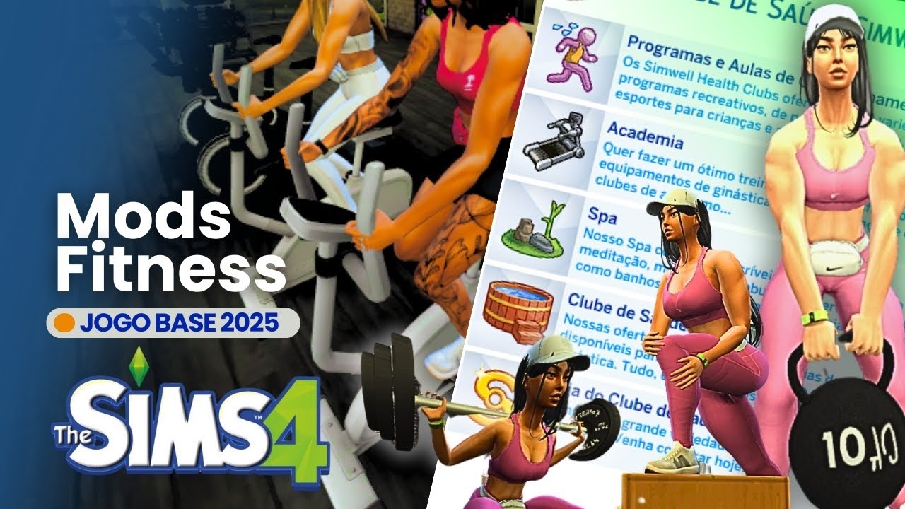 3 MODS FITNESS incríveis pra The Sims 4 (sem expansões!) 💪 | Sims 4 ...